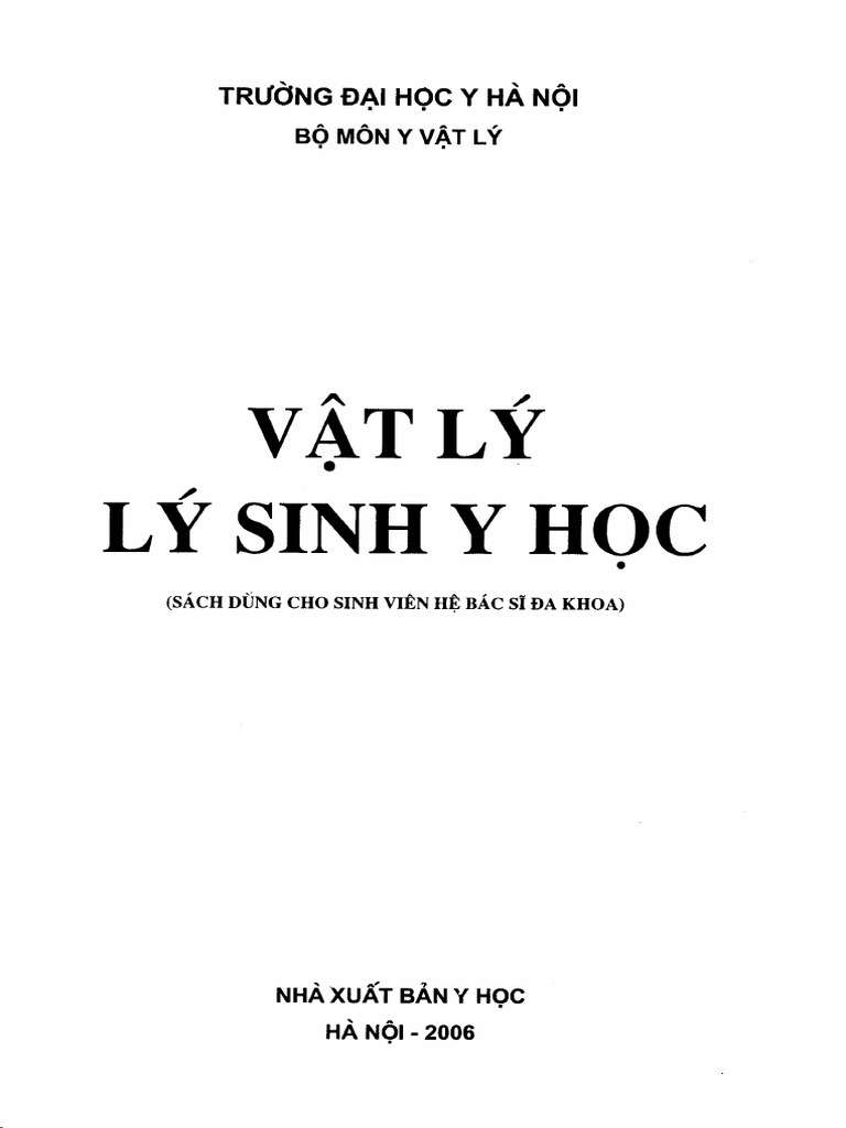 Vat Ly Ly Sinh y Hoc | PDF