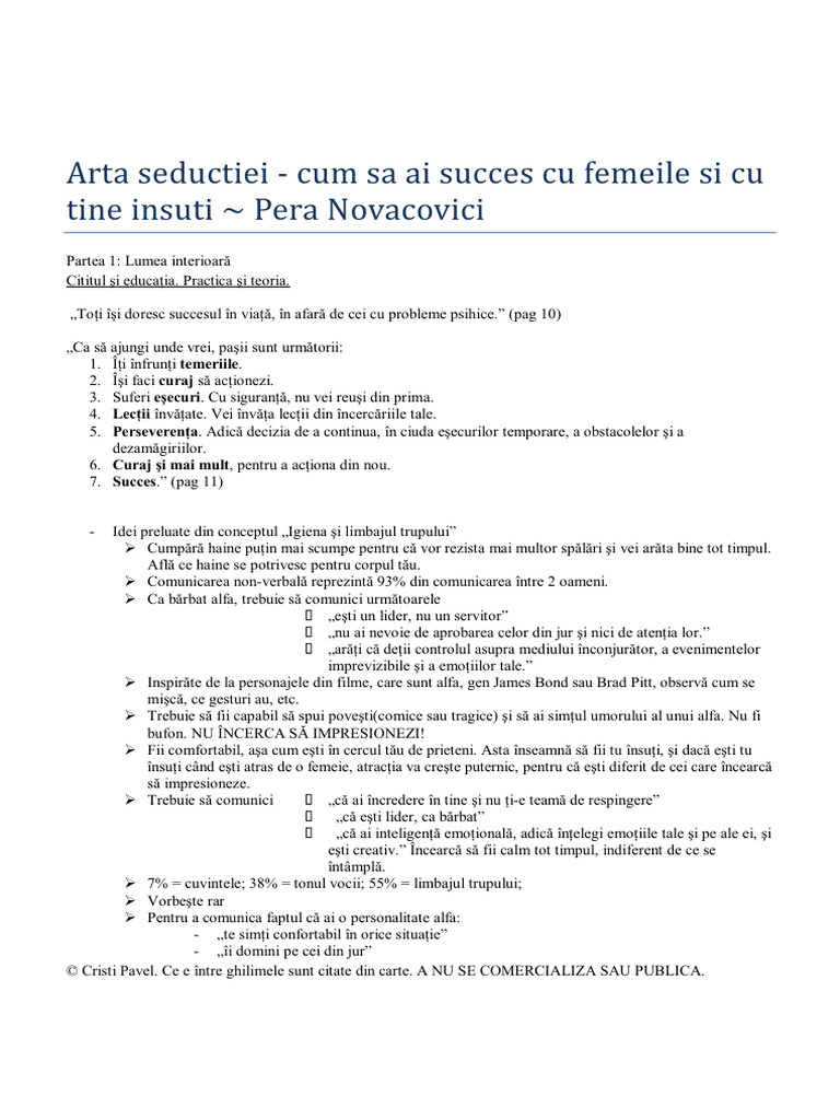 Arta seductiei | PDF