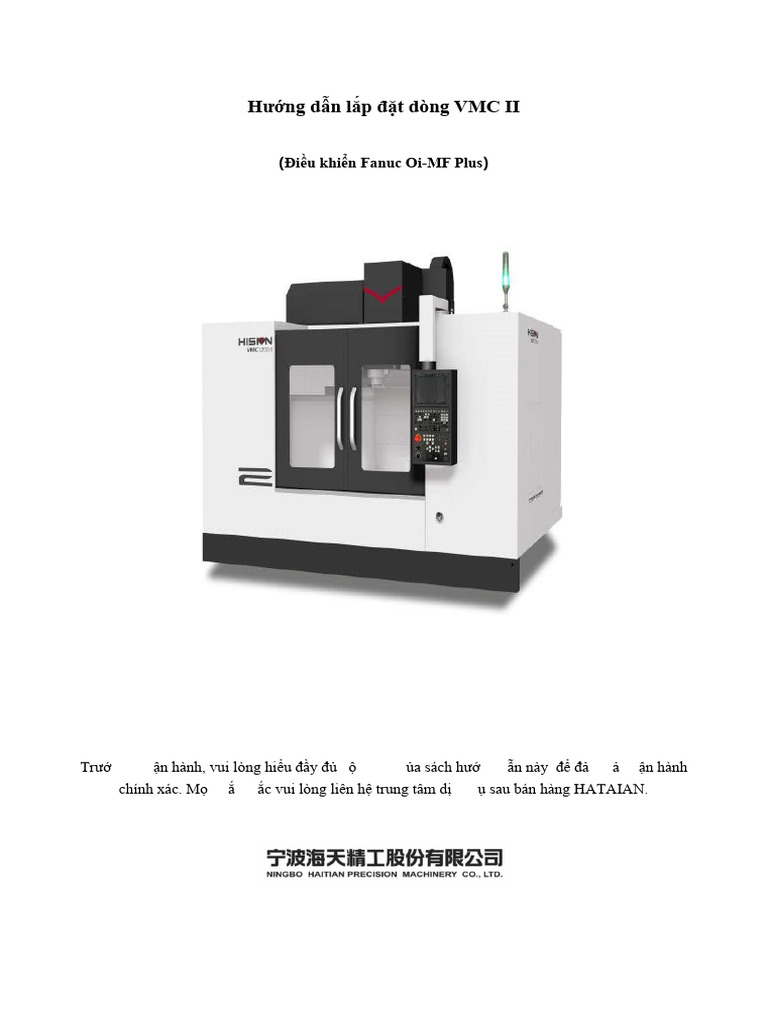 Lắp đặt dòng VMC II- Fanuc OiMf Plus | PDF
