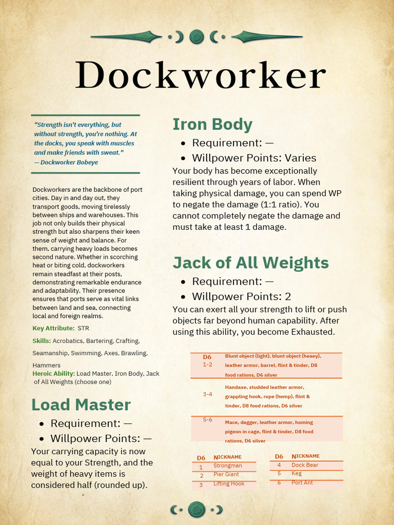Dockworker | PDF