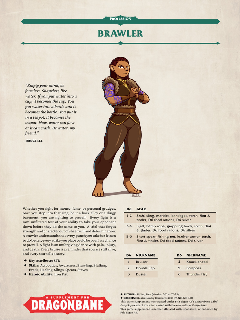 DB-Profession Brawler | PDF