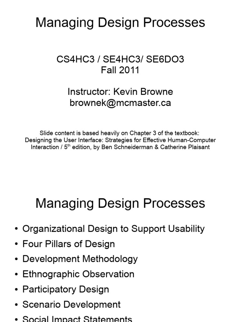 04-Managing Design Process | PDF
