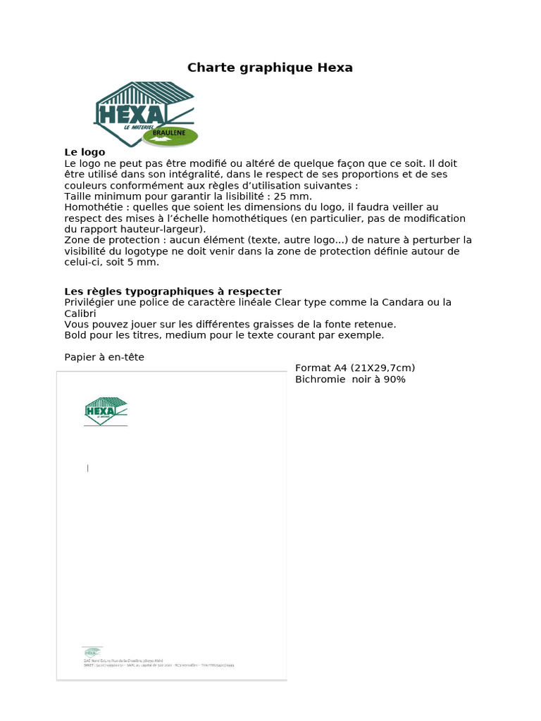Charte Graphique Hexa | PDF