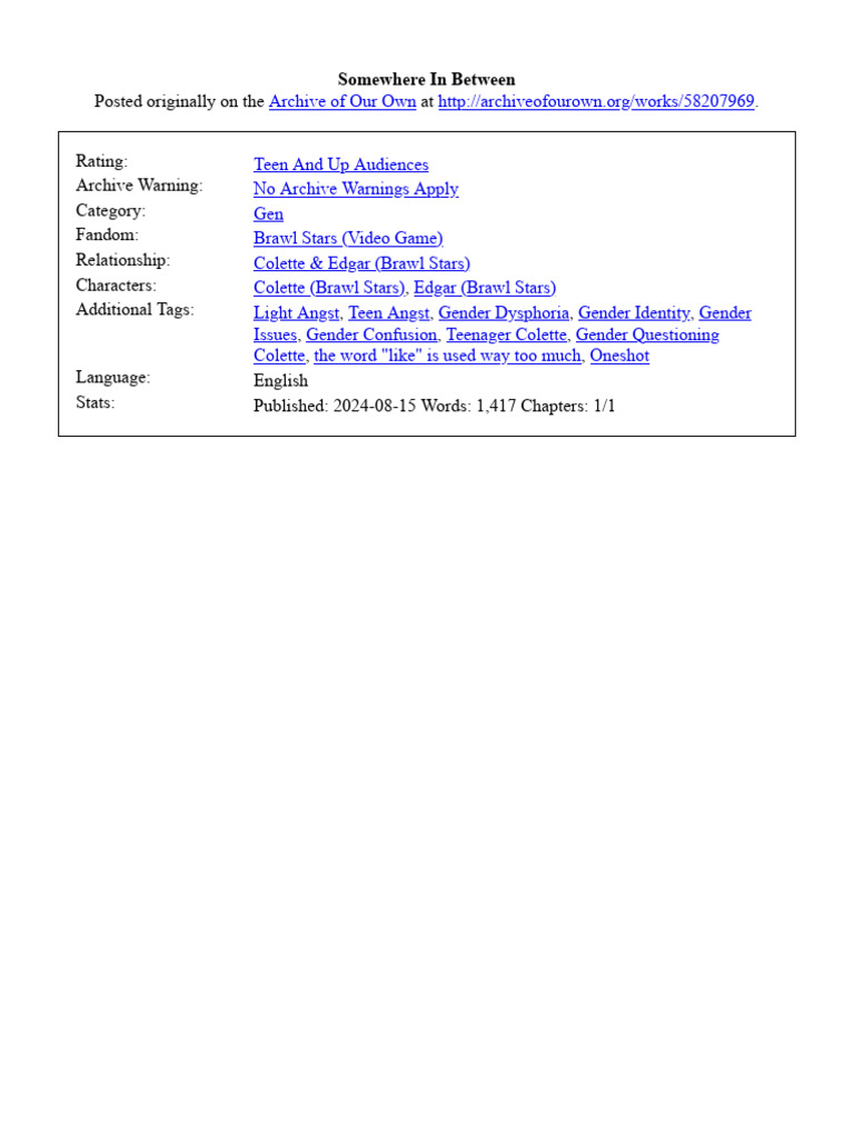 Somewhere in Between | PDF