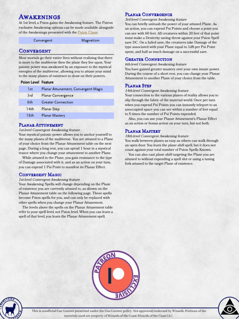 Psion - Awakenings | PDF