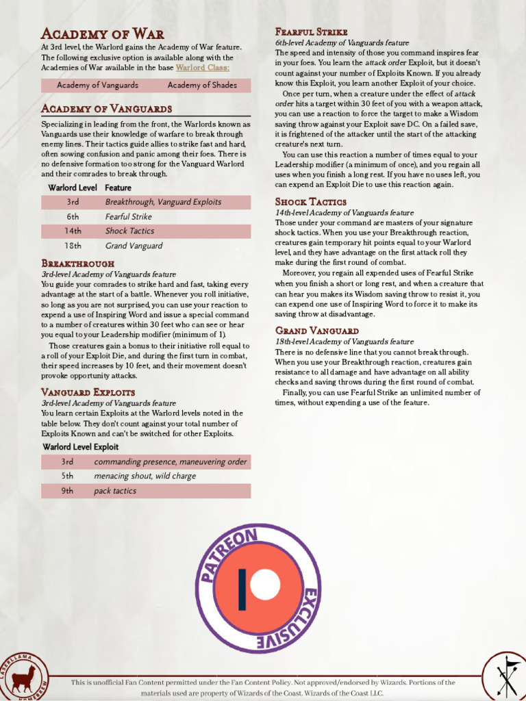 Warlord - Academies of War (Archmage) | PDF