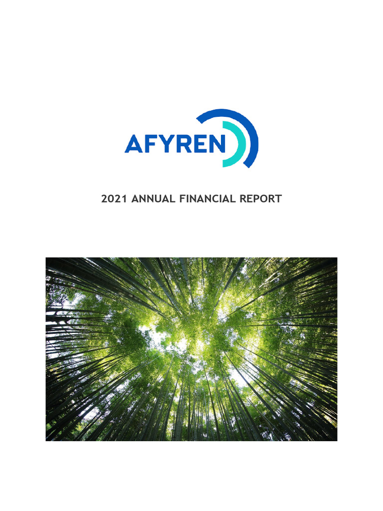 AFYREN Annual Financial Report | PDF