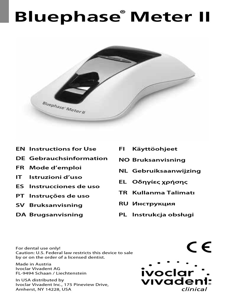 Bluephase Meter II Manual - Indd | PDF