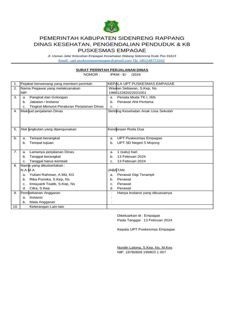 SPPD Uks SD 4 & 5 Mojong Dalam | PDF