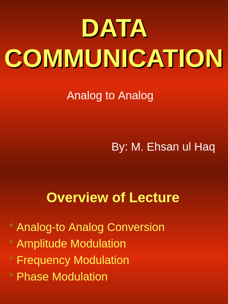 Analog To Analog | PDF