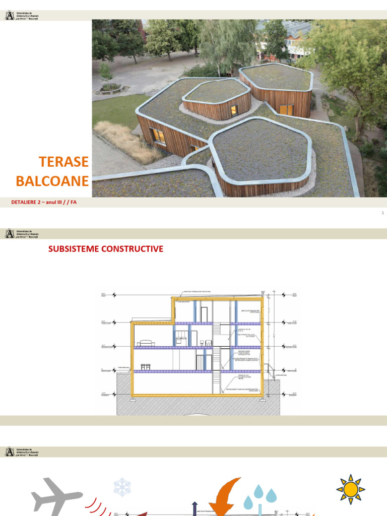 FA Detaliere Curs 12 13 Terase Si Balcoane Note de Curs | PDF