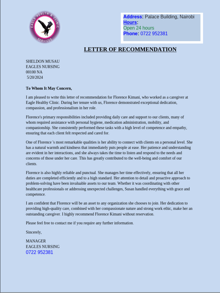 Letter of Recommendation | PDF