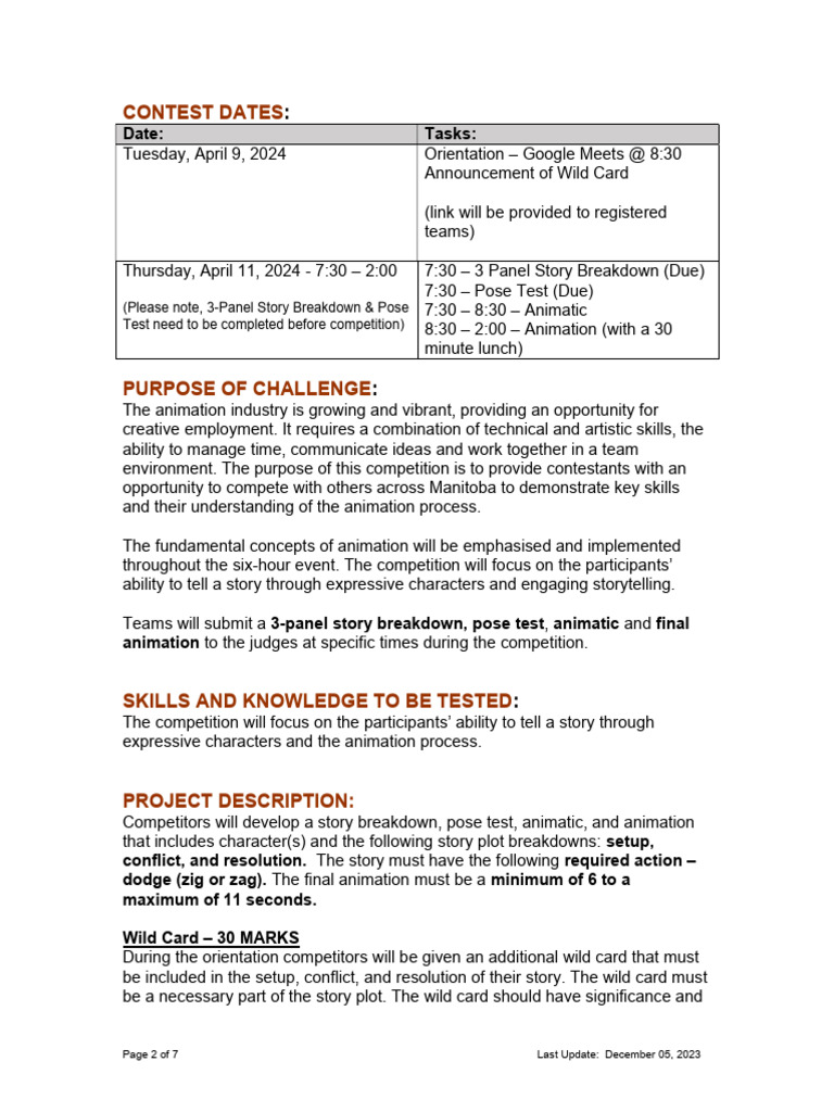 Microsoft Word - 88 - 2D Character Computer Animation - S - 2024 | PDF