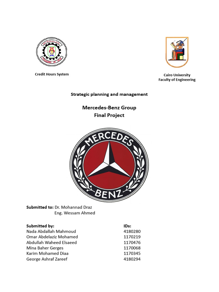 Final Project - Mercedes-Benz Group | PDF