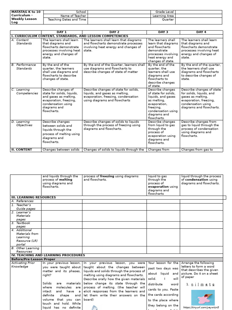 LE Science6 Q1 Week1 v1 | PDF