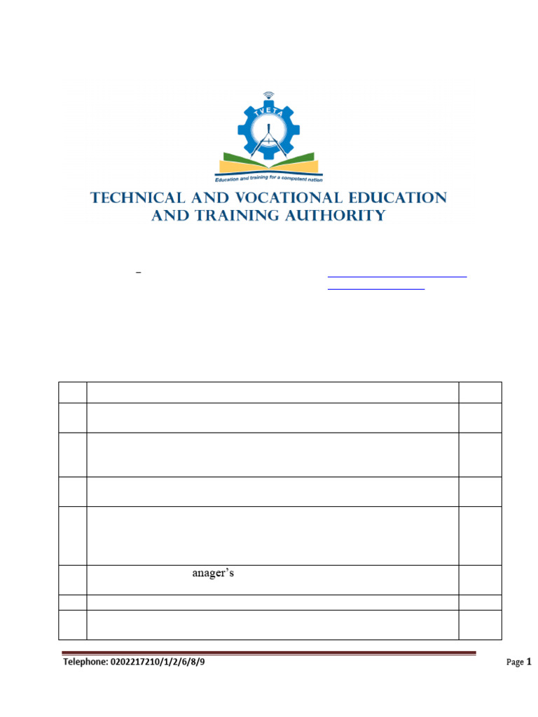 2014-10-3 Tveta Checklist of Application Requirements2 List | PDF
