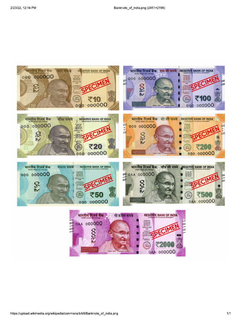 Banknote - of - India - PNG (2451×2196) | PDF