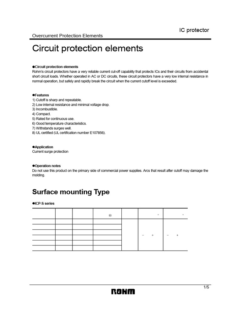 Rohm - ICP Series-1201836 - ICP-S2.3TN Datasheet | PDF