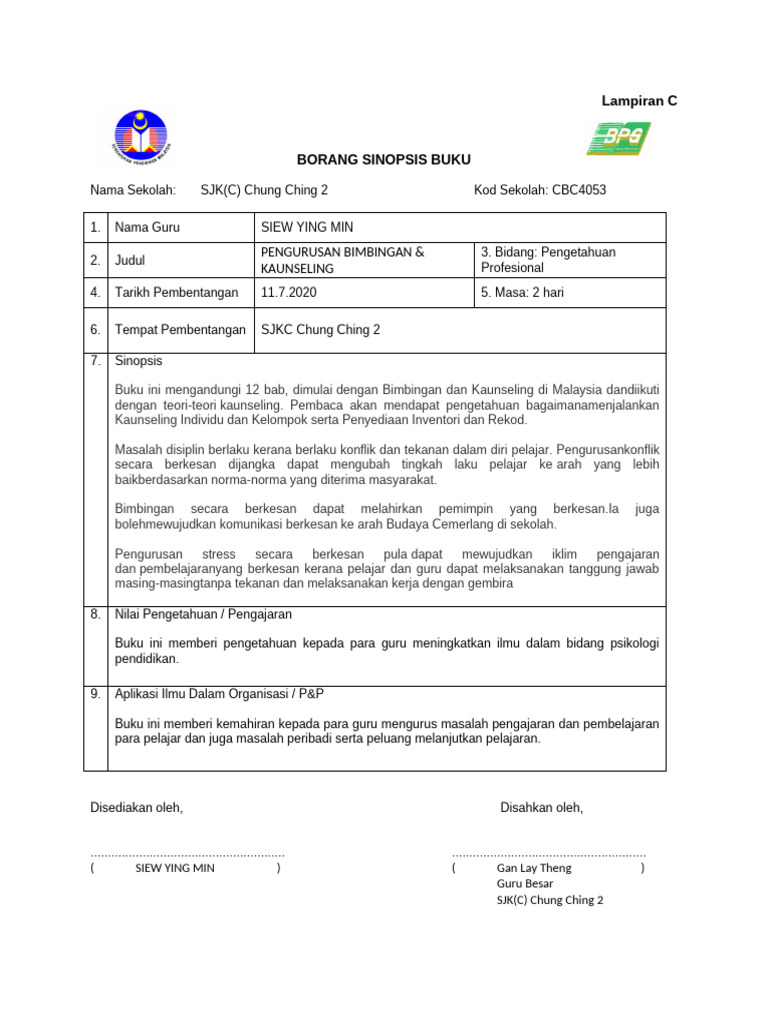 Sinopsis Buku3 | PDF