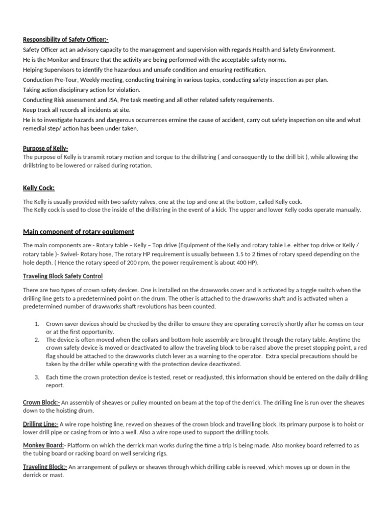 Drilling Rig Interview Question Answer 1 Pdf