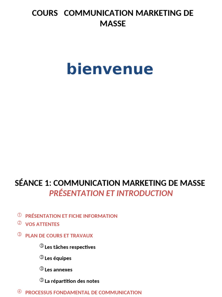 commun mark de masse | PDF