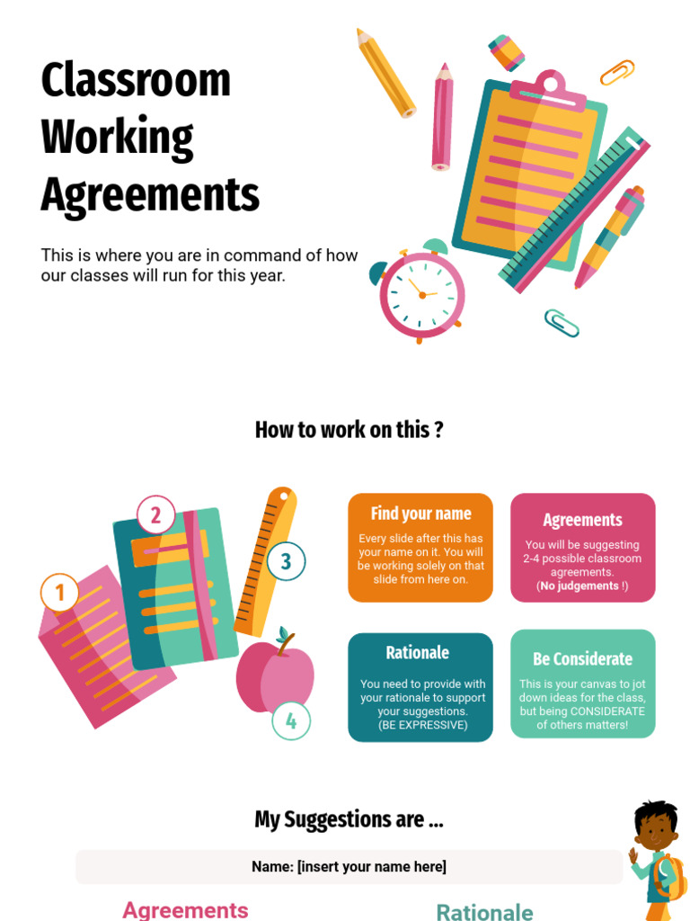 Classroom Working Agreements | PDF | Cognitive Psychology ...