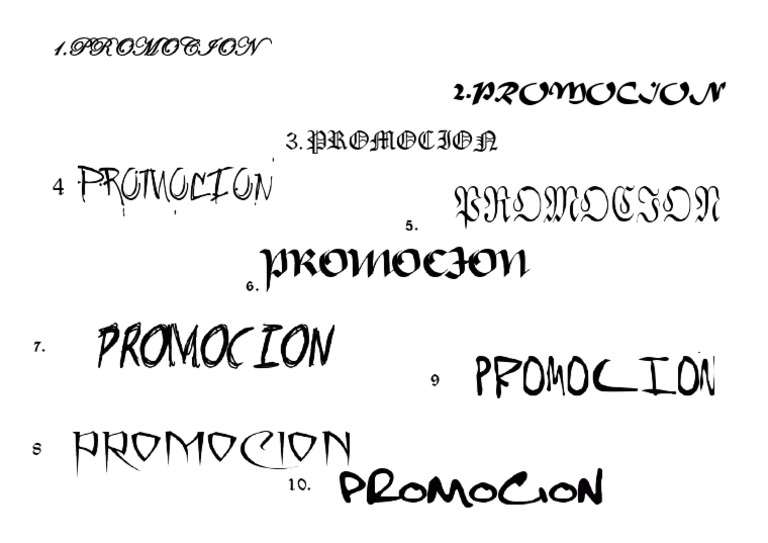 Modelos de Letras para La Promo | PDF
