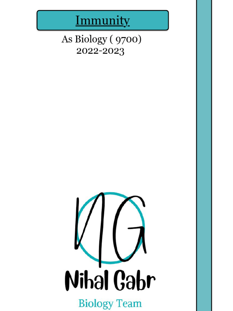 Topic 11 - Immunity | PDF