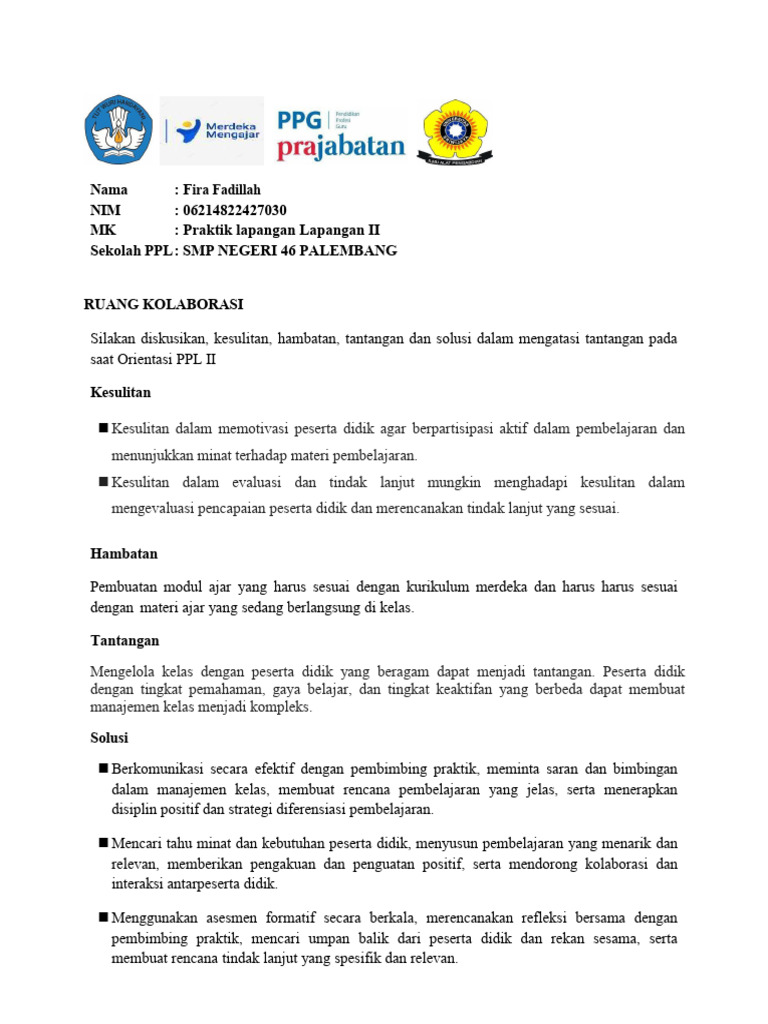 Topik 3 Ruang Kolaborasi PPL 2 | PDF