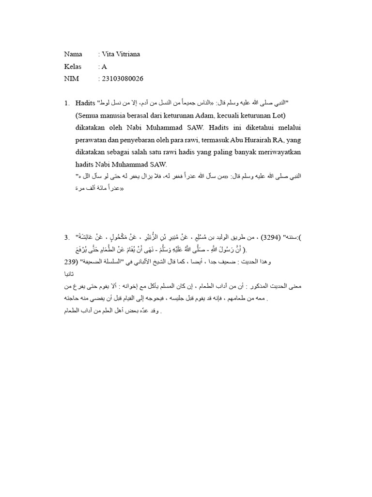 Tahrijul Hadist - 026 | PDF