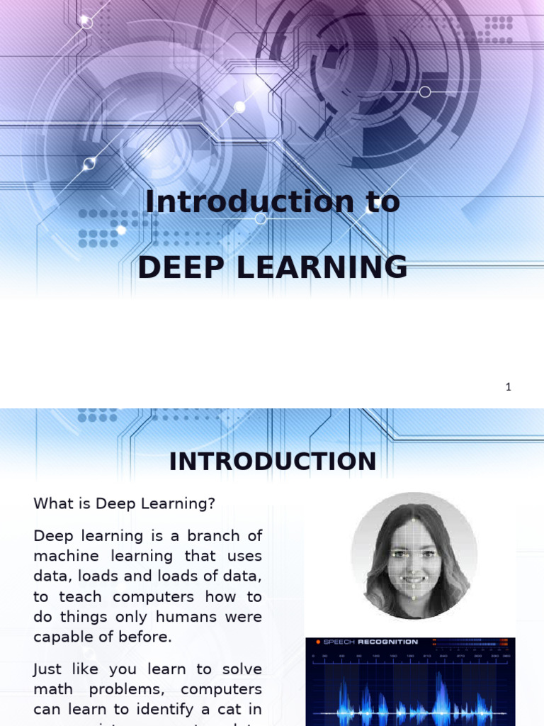 Introduction To DEEP LEARNING | PDF