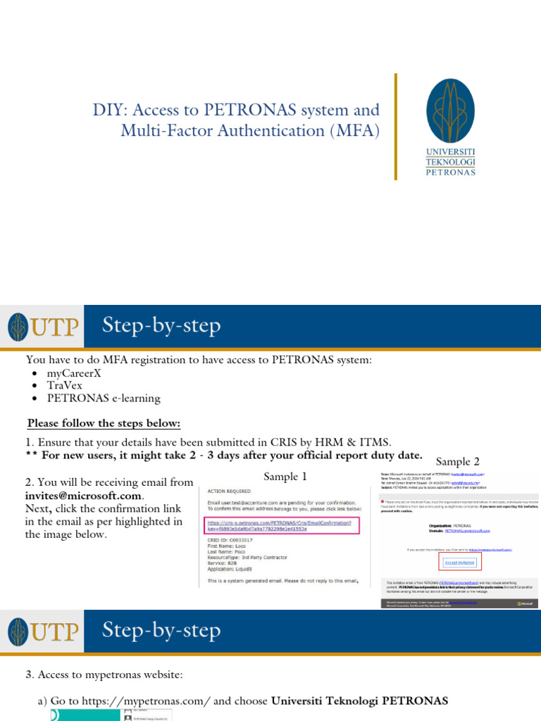 Diy Access To Petronas System And Mfa Pdf