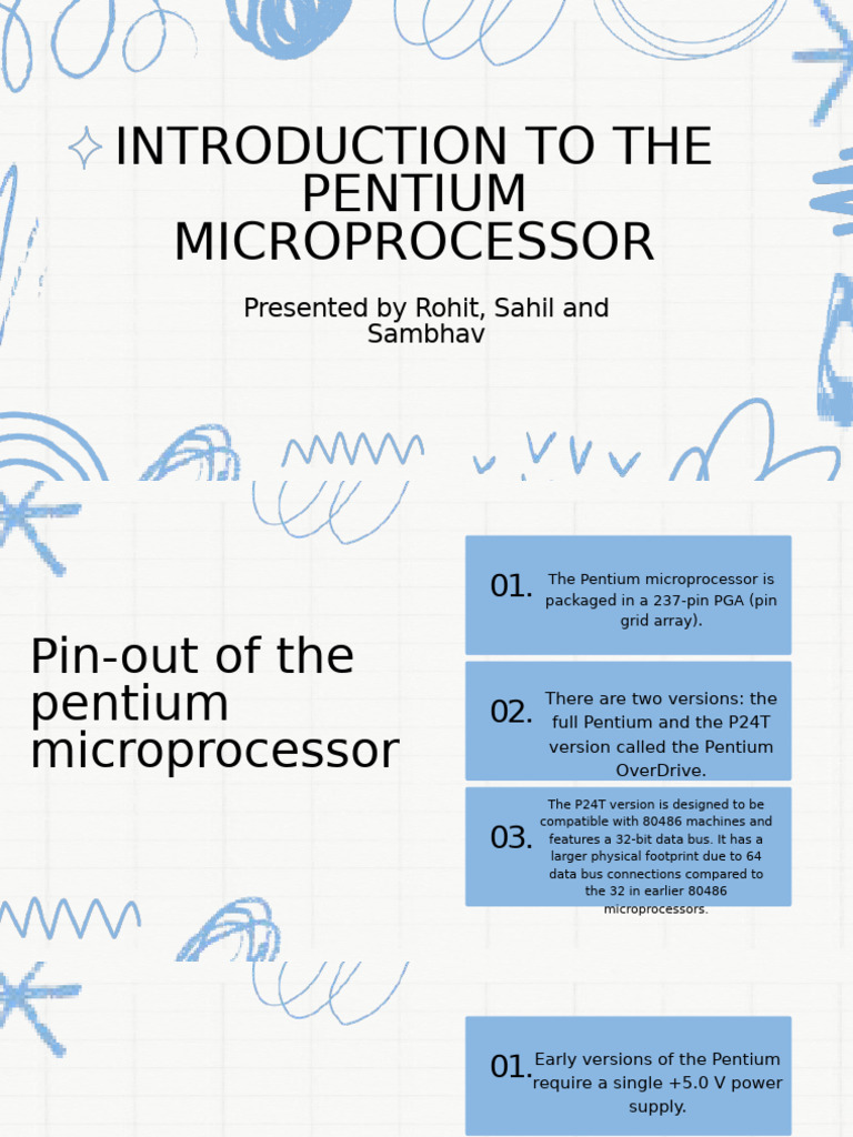 Intro To Pentium Microprocessor | PDF | Cpu Cache | Digital Electronics