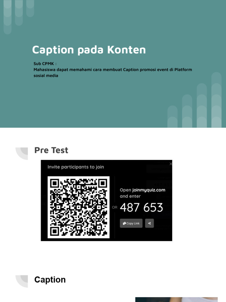 Caption Pada Konten | PDF