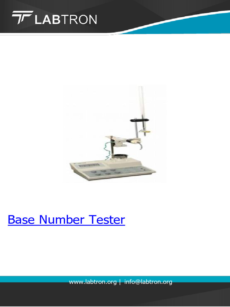 Labtron LAAT-A13 Base Number Tester | PDF