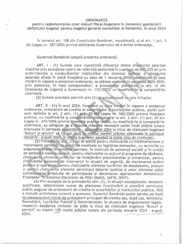 1553 Ordonanta de Urgenta | PDF