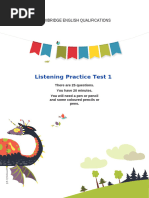 Flyers Authentic 4 - Test 1 | PDF