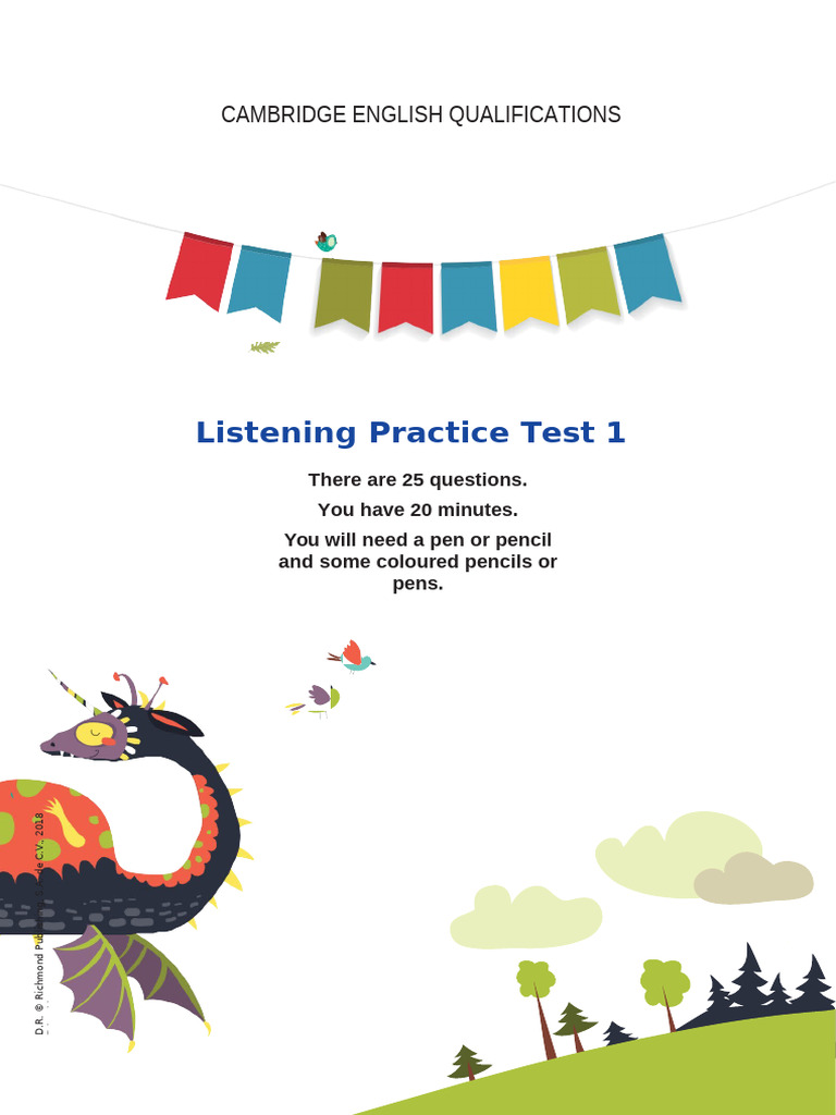 Flyers Practice Tests 1 | PDF