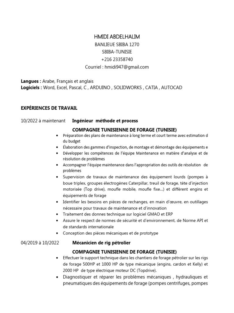 CV.F | PDF