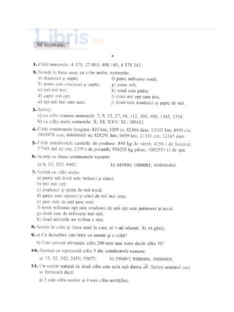 Exercitii Mate | PDF