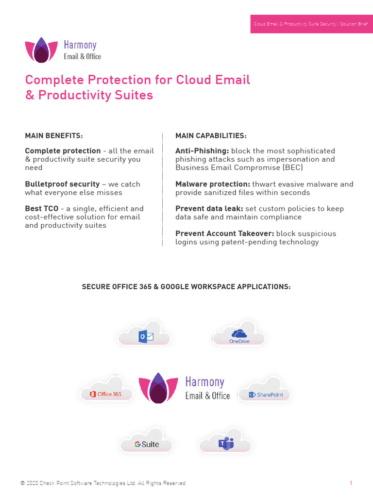 Harmony Email & Office Solution Brief | PDF