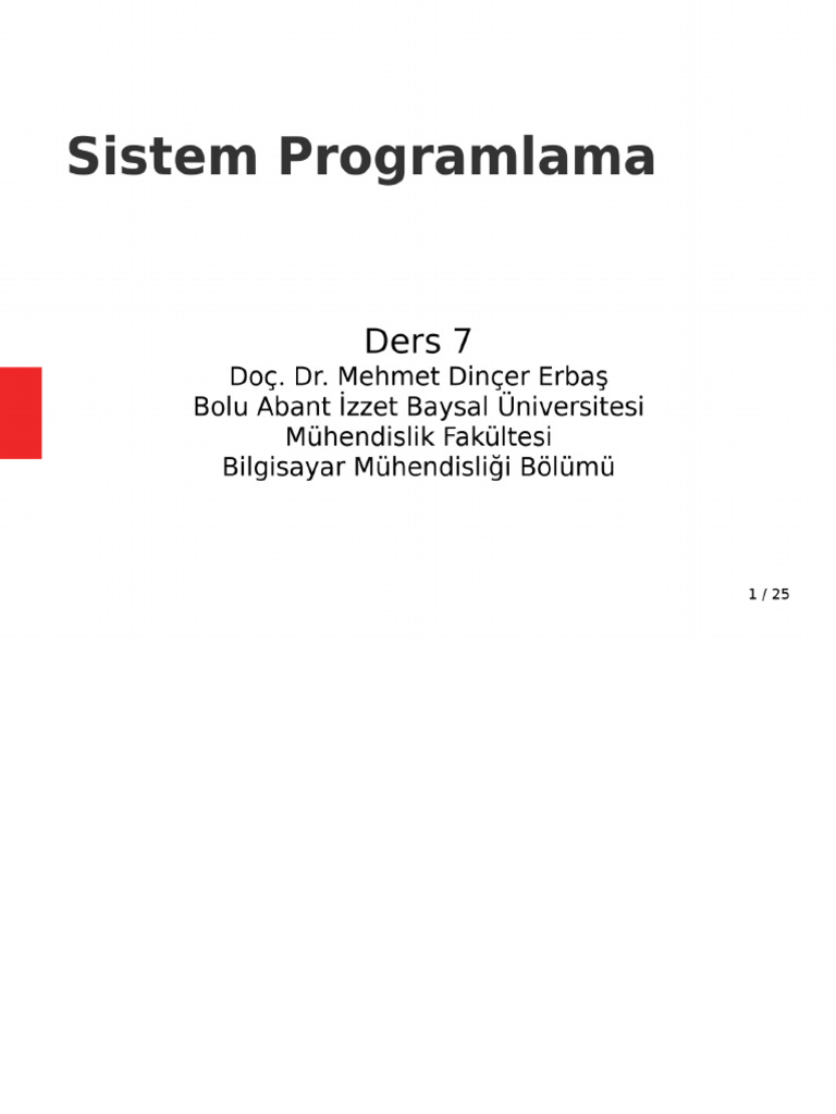 Ders 7 | PDF