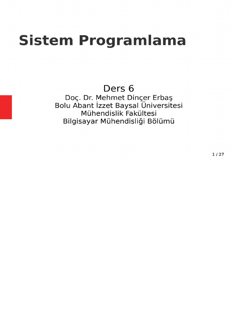 Ders 6 | PDF