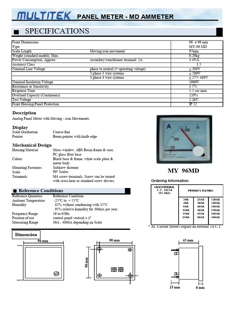 MD Ammeter | PDF