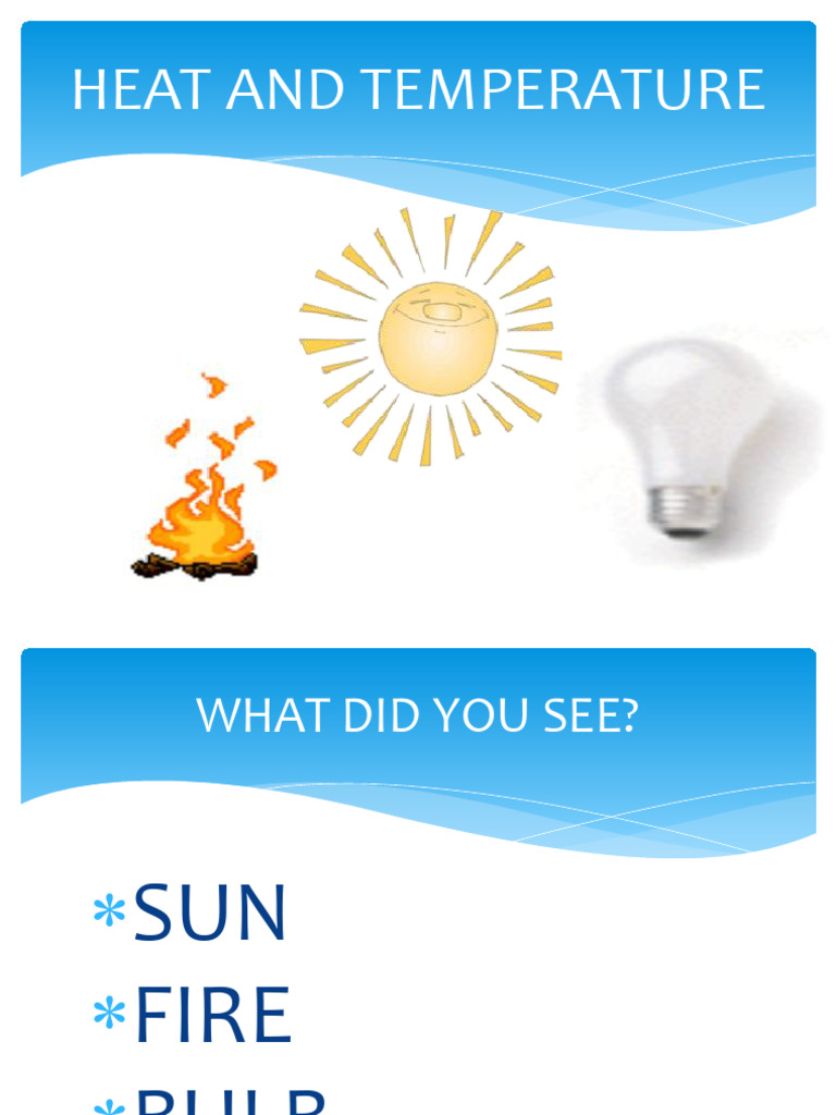 EXPERIMENT 1 HEAT AND TEMPERATURE Rev | PDF | Heat | Science & Mathematics