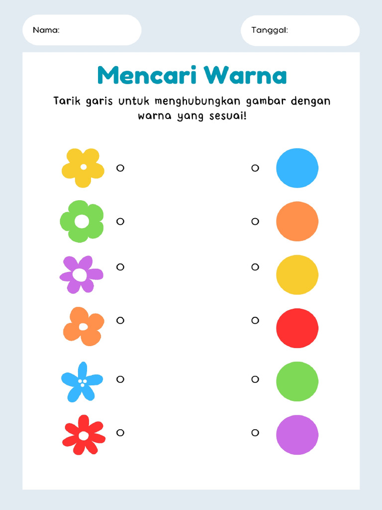 Latihan Mengenal Warna | PDF