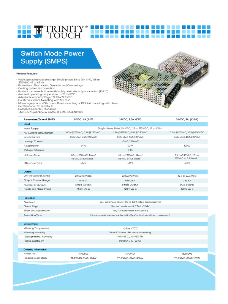 Switch Mode Power Supply (SMPS) | PDF