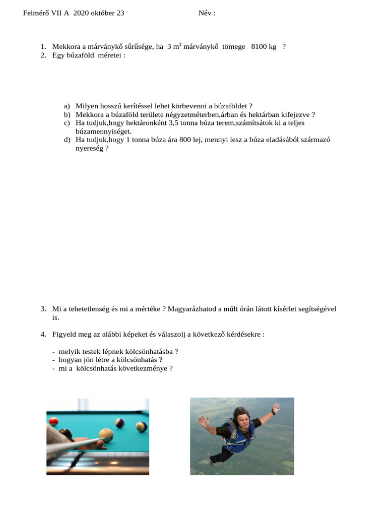 Felmero Erok, Suruseg STB | PDF