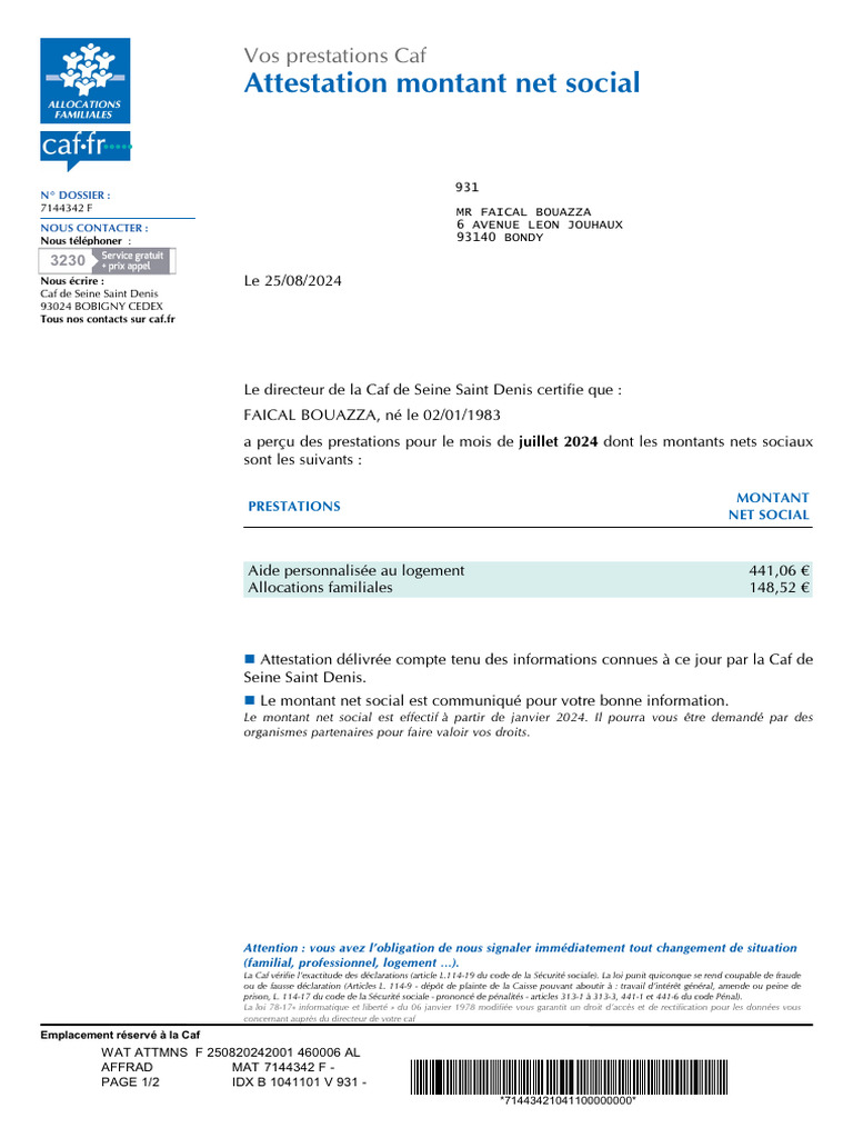 Cnaf | PDF
