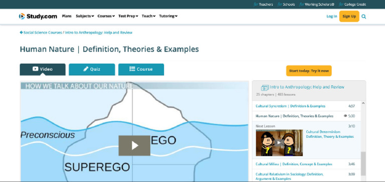 344 - Human Nature - Definition, Theories & Examples - Lesson | PDF